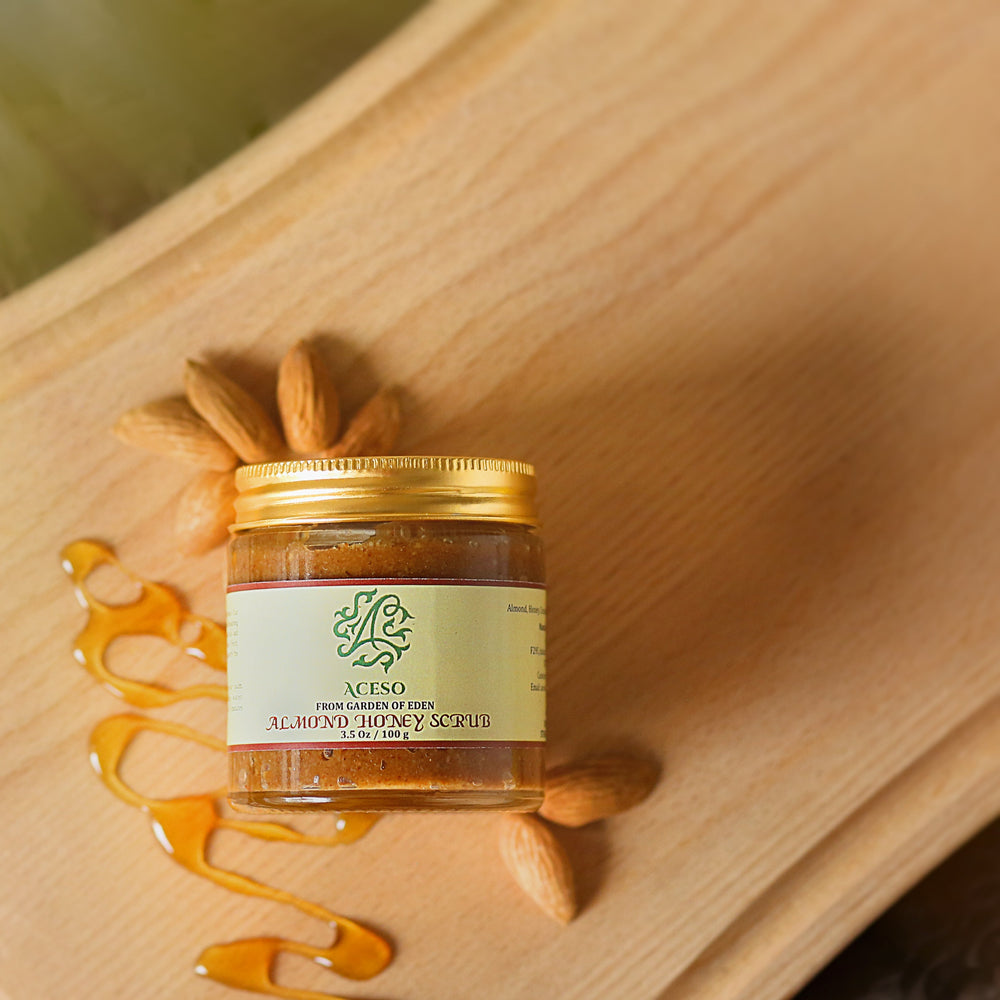 Almond Honey Scrub | ACESO Natural Face Scrub for Glowing Skin